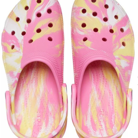 CROCS | Shoes | Crocs Womens Classic Platform Marbled Clogs Pink Lemonade | Poshmark